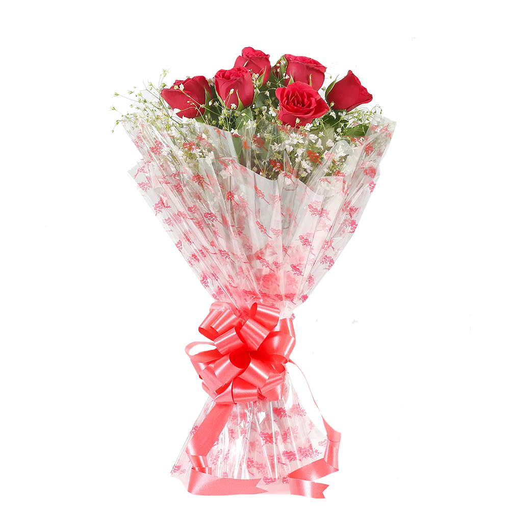 Express Your Feeling and Emotions By 6 Red Roses | Winni