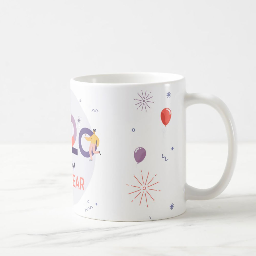 Personalised Happy New Year Wishes Mug | Winni