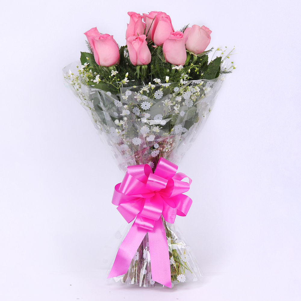 Gift Good Luck With Pink Roses to Wish Someone | Winni