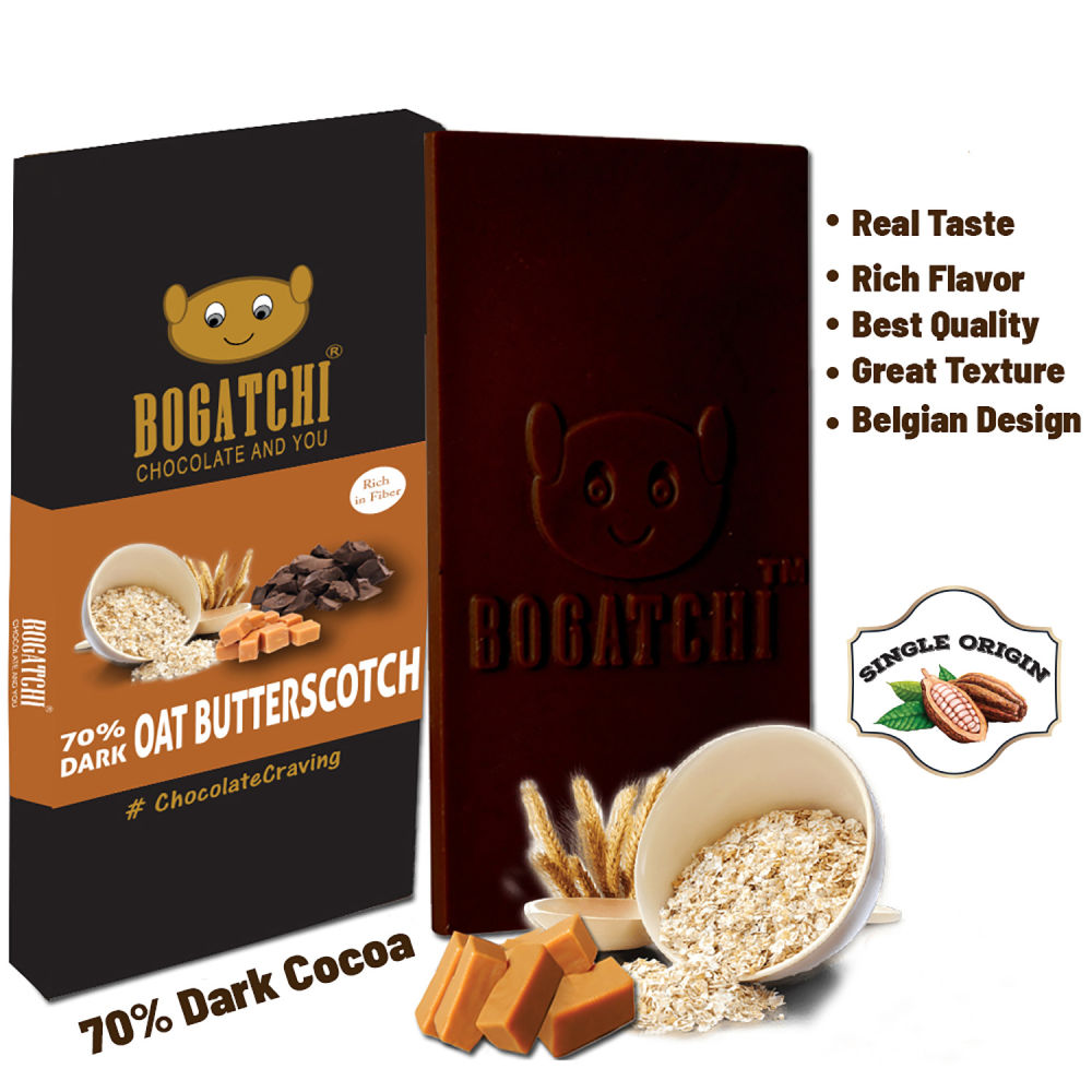 Dark Oats Butter Scotch Chocolate Bar | Winni