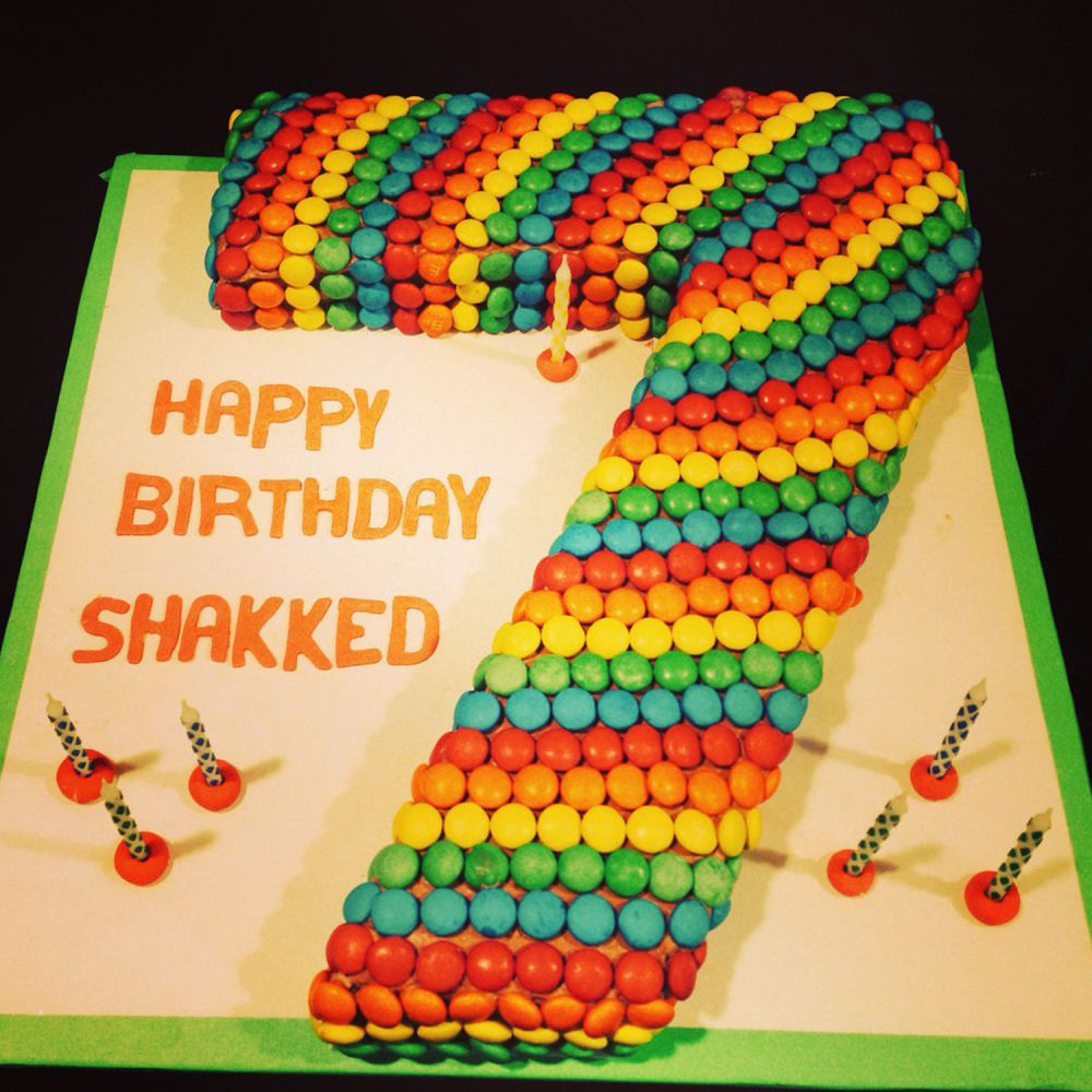 Rainbow Digit Cake | Winni