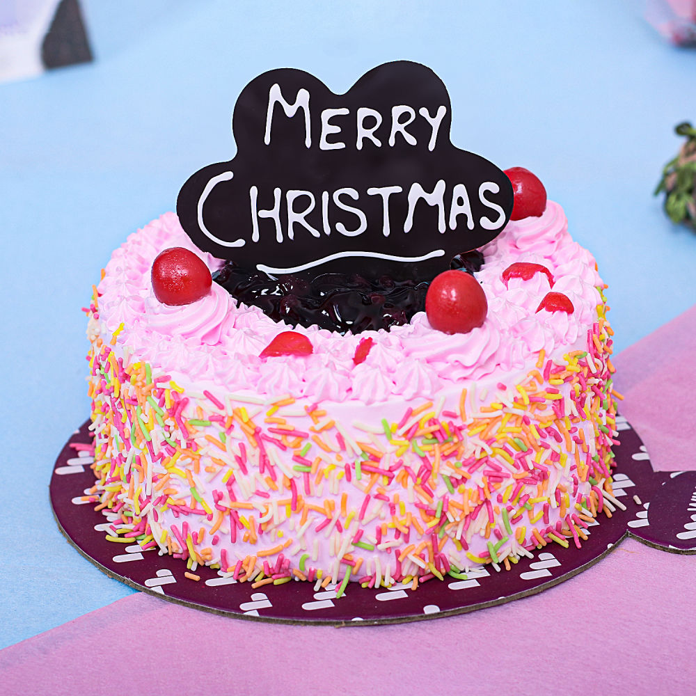 Strawberry Merry Christmas Cake | Winni