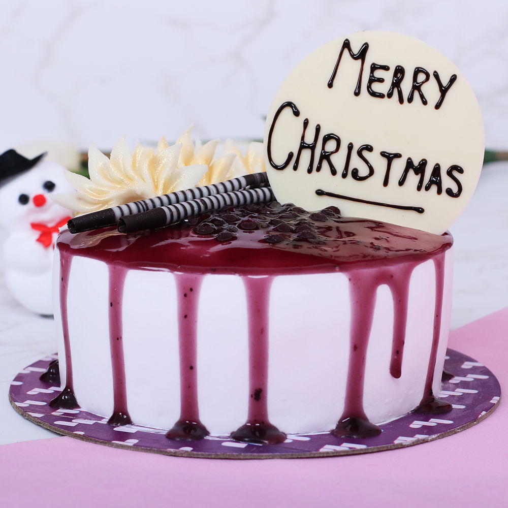 Appetizing Merry Christmas Cake | Winni