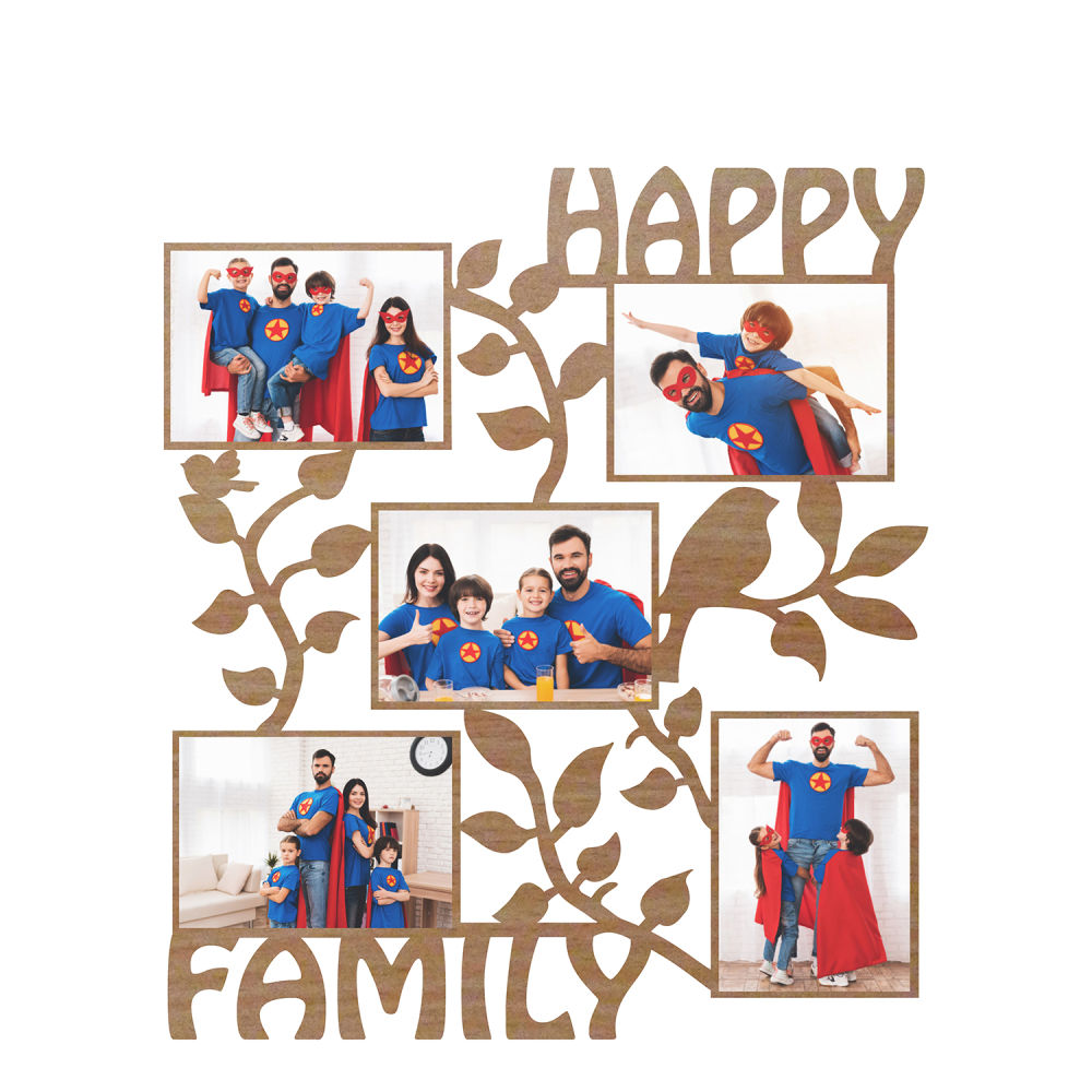 Happy Family Photo Frame | Winni