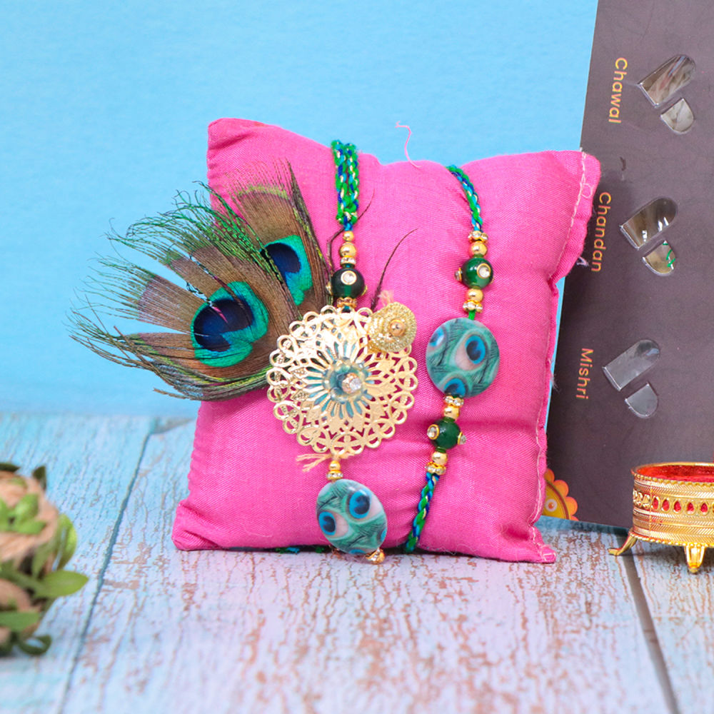 Beautiful Bhai Bhabhi Rakhi Set | Winni