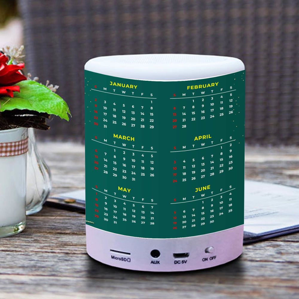 Customised Calendar Portable Wireless Speaker | Winni