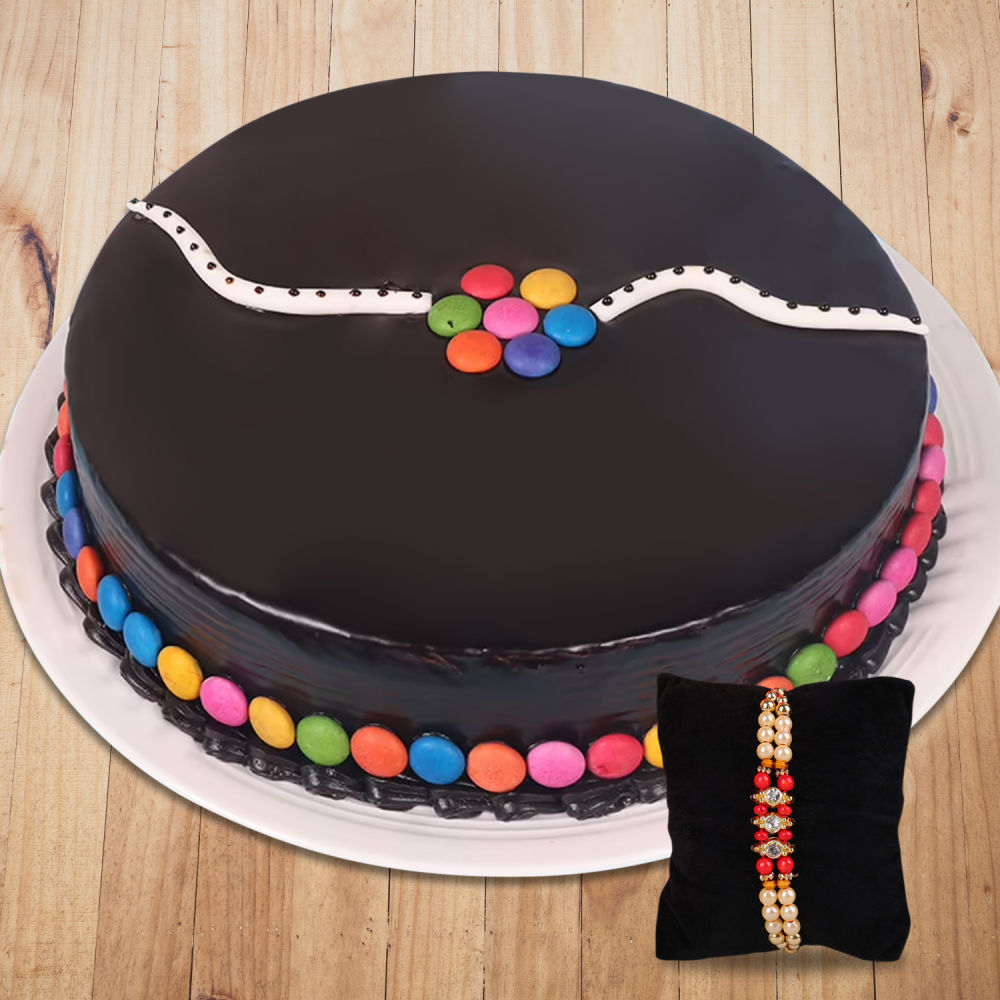 Truffle Gems Cake With Rakhi | Winni