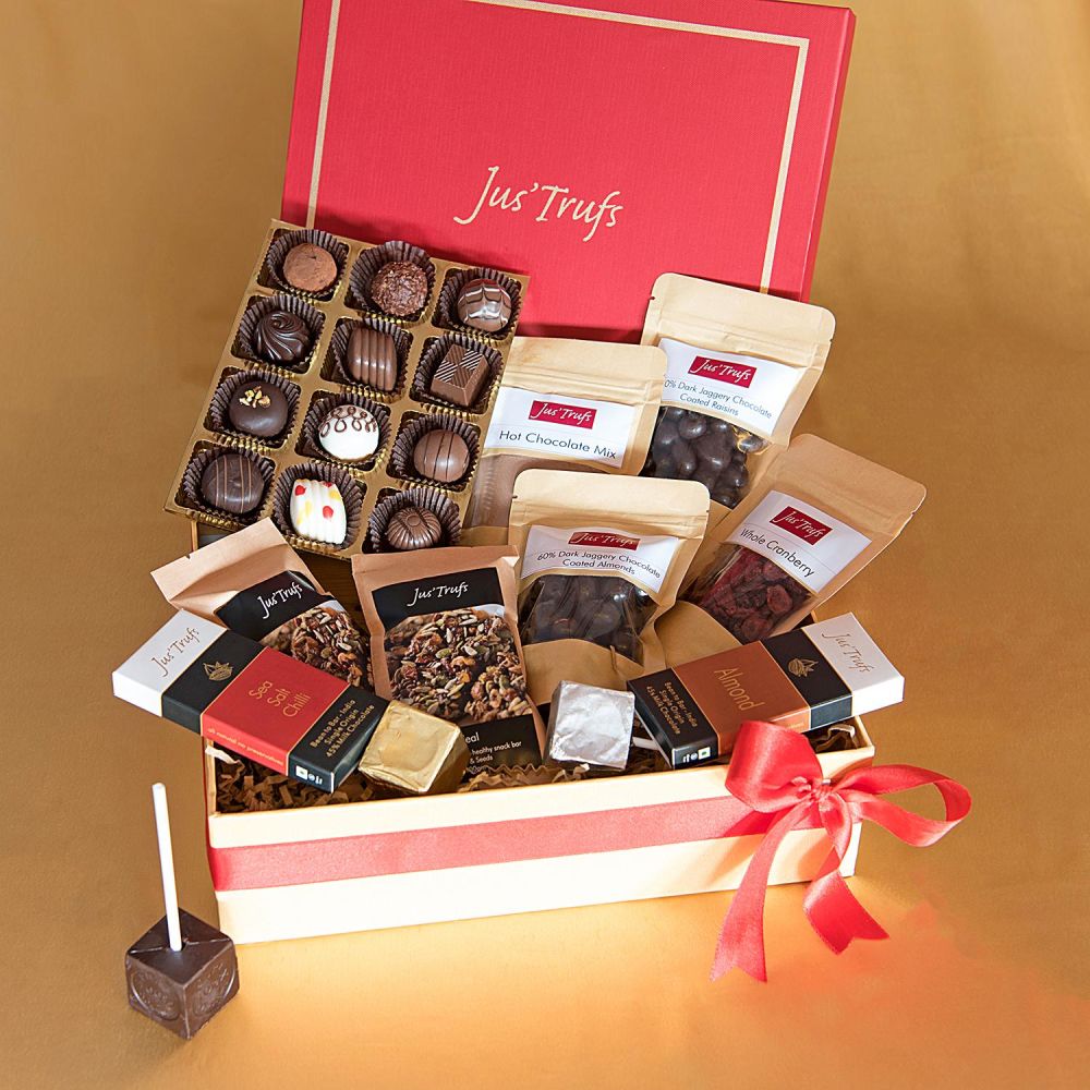 Flourishing Gift Of Chocolate Goodies Hamper | Winni