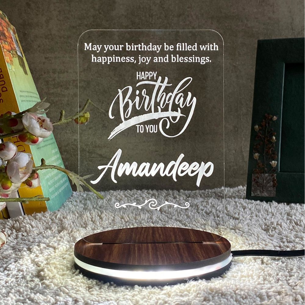 Glow With Warmth LED Lamp For Birthday | Winni