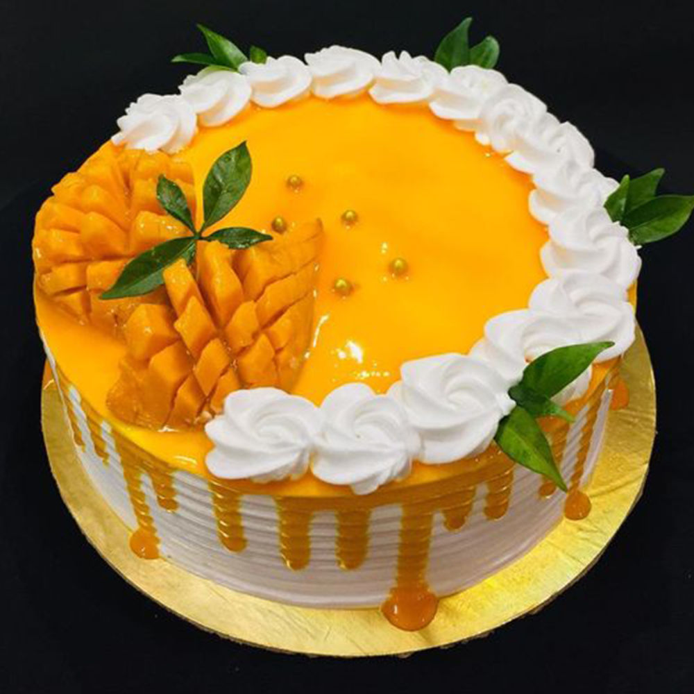 Mango Dripping Cream Cake | Winni