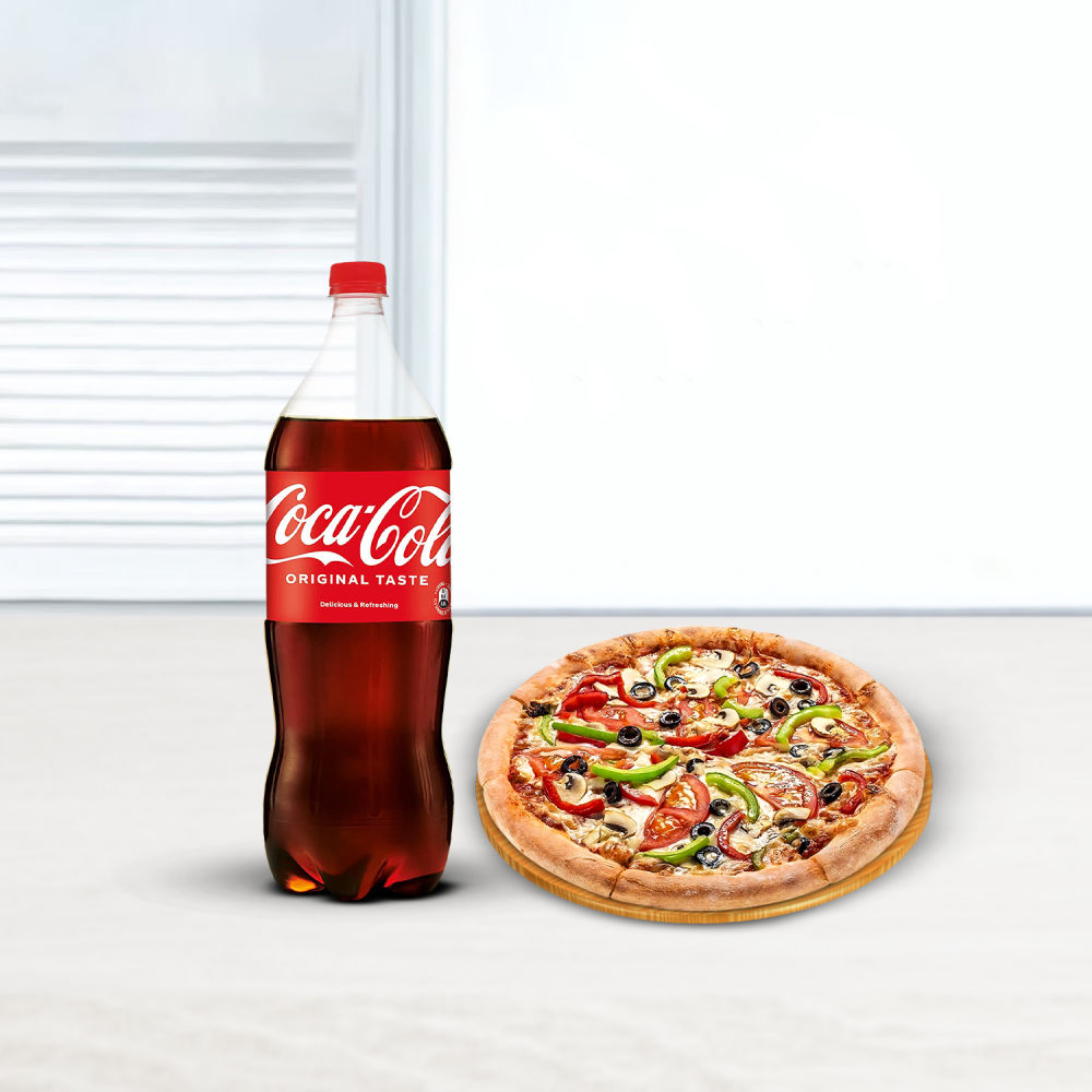 Veg Pizza And Coke Combo | Winni