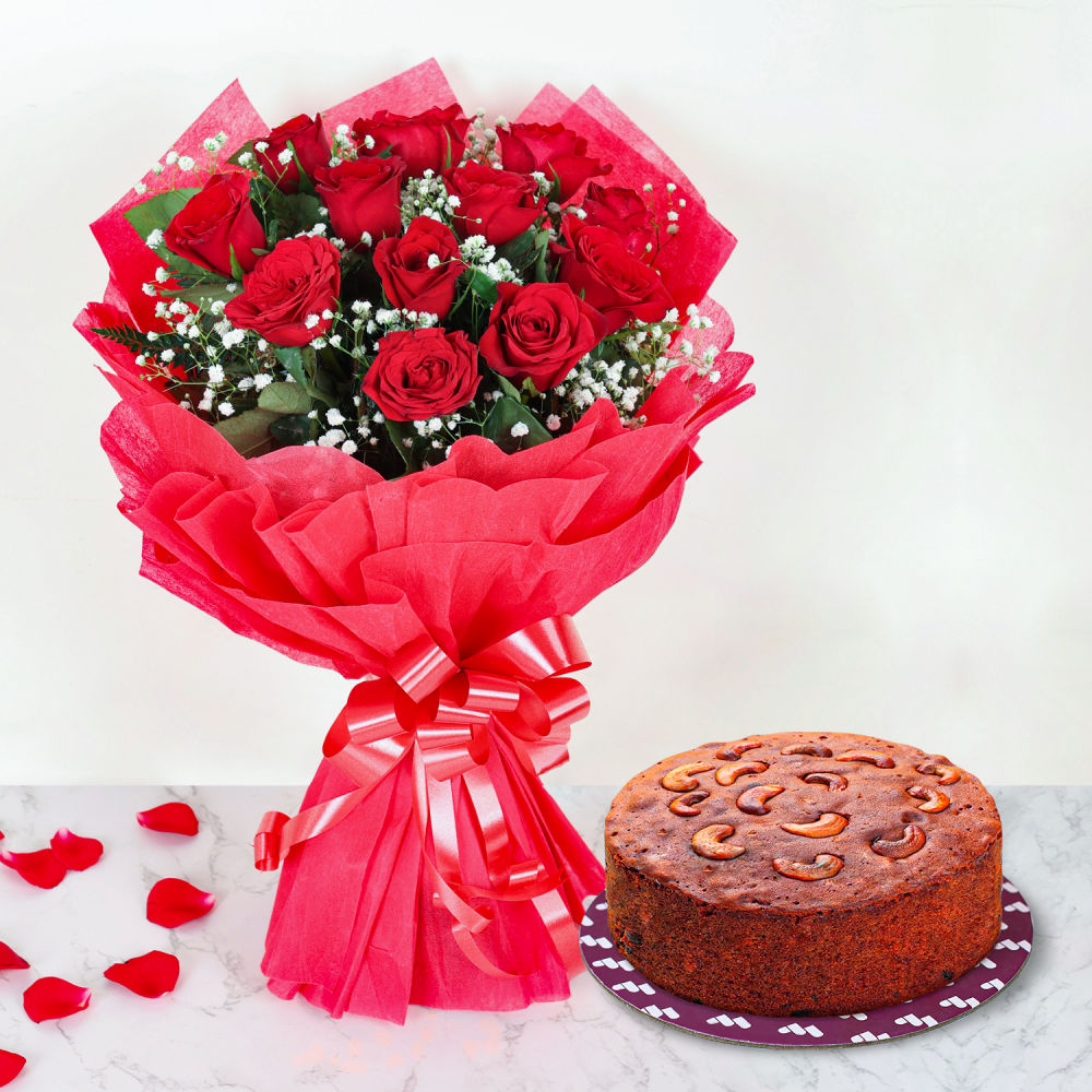 Red Velvet Love Heart Shaped Cake | Winni