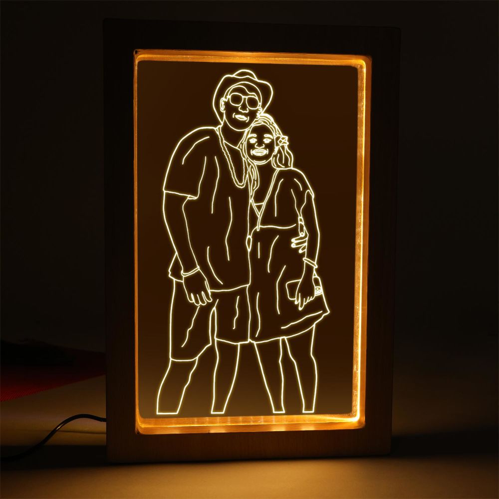 Couple Oriented Led Hologram Frame | Winni