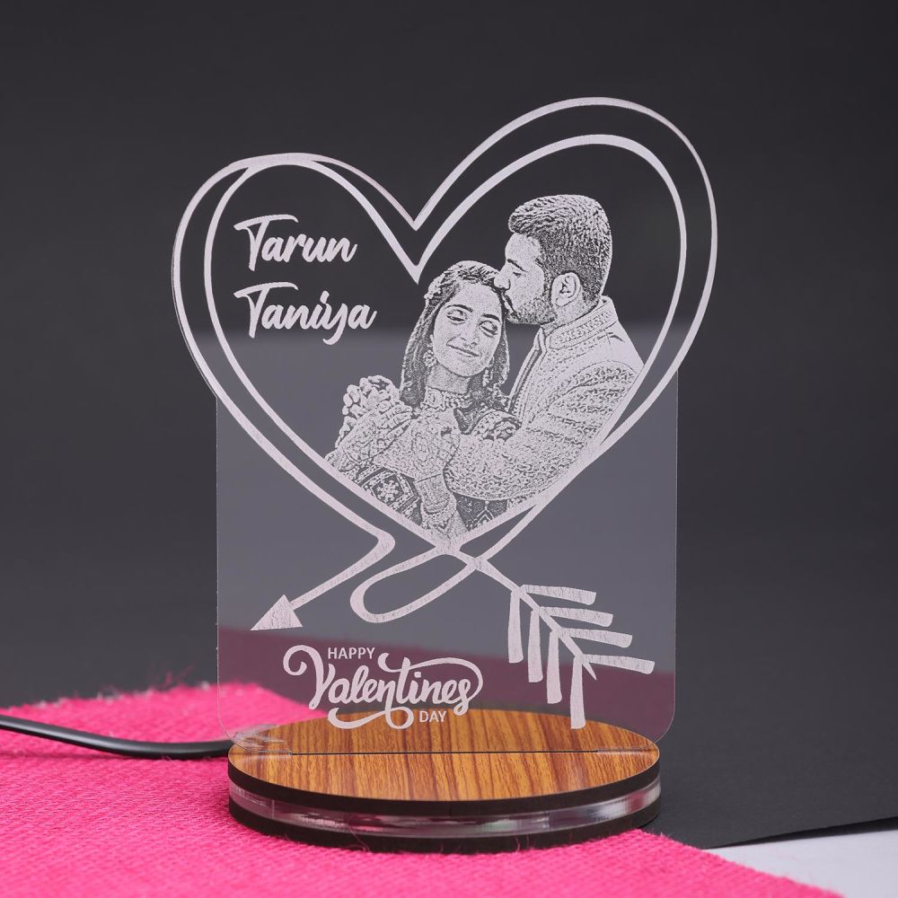 Engraved Led Lamp For Valentines Day | Winni