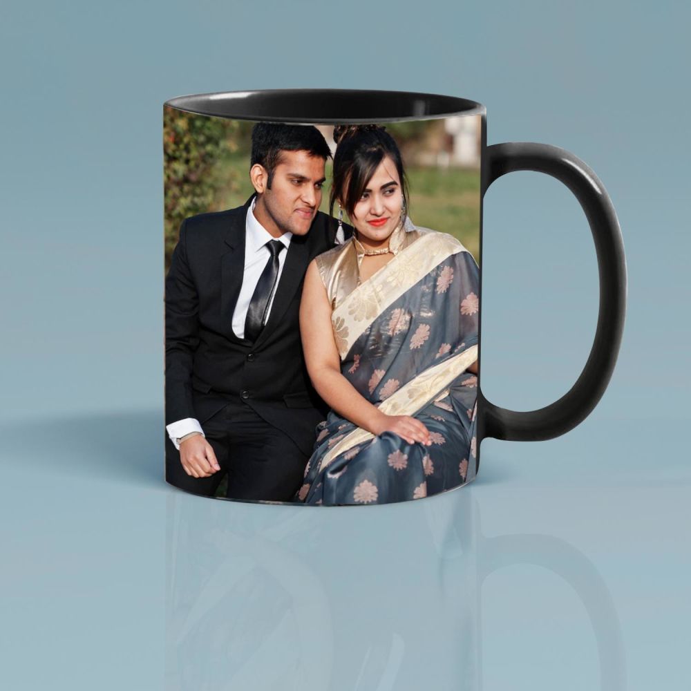 Alluring Personalized Black Mug | Winni