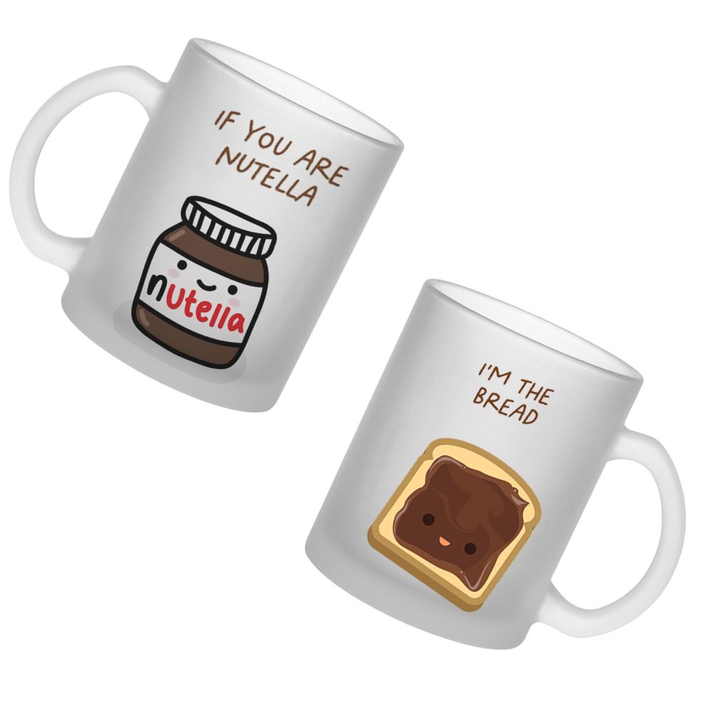Perfect Love Frosted Glass Mugs Combo | Winni
