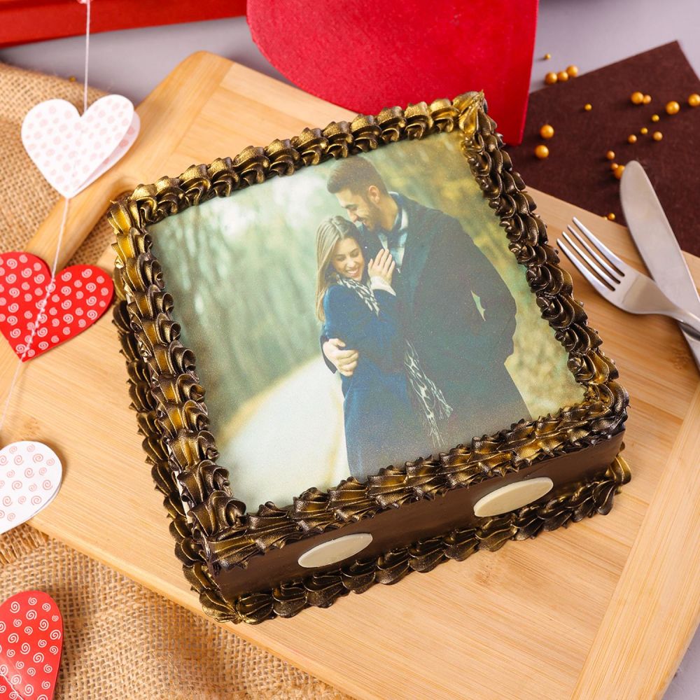 Tempting Truffle Photo Cake | Winni