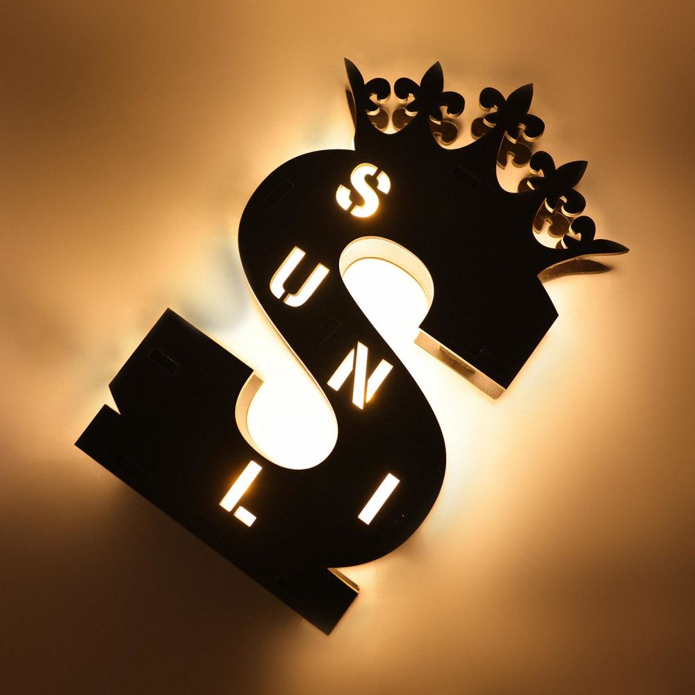 Personalized Glow Wooden Engraved Name Led Lamp | Winni