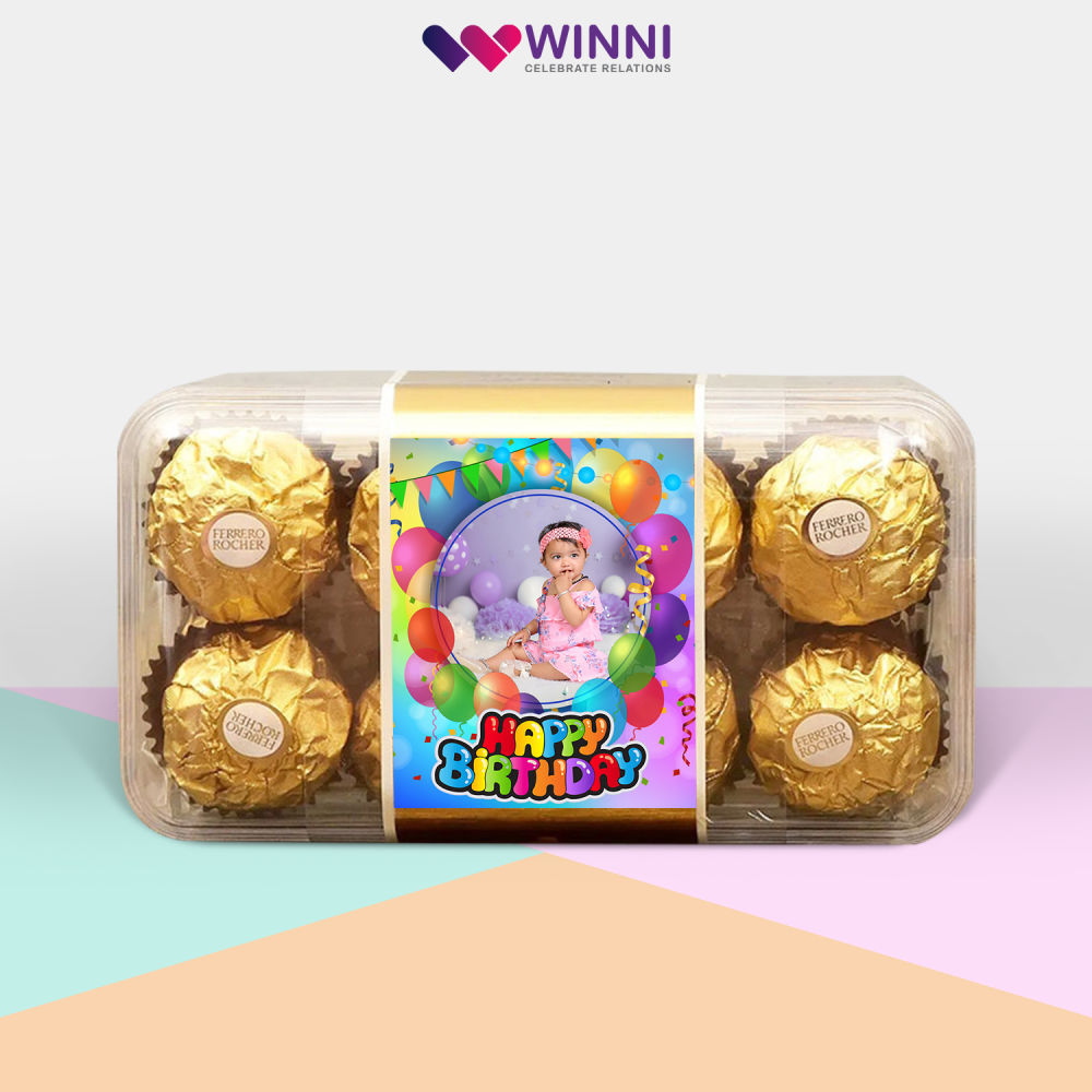 Happy Birthday Personalized Ferrero Rocher Box | Winni