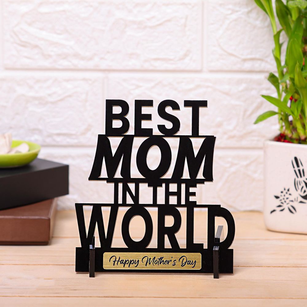 Best Mom In The World Mothers Day Table Top | Winni