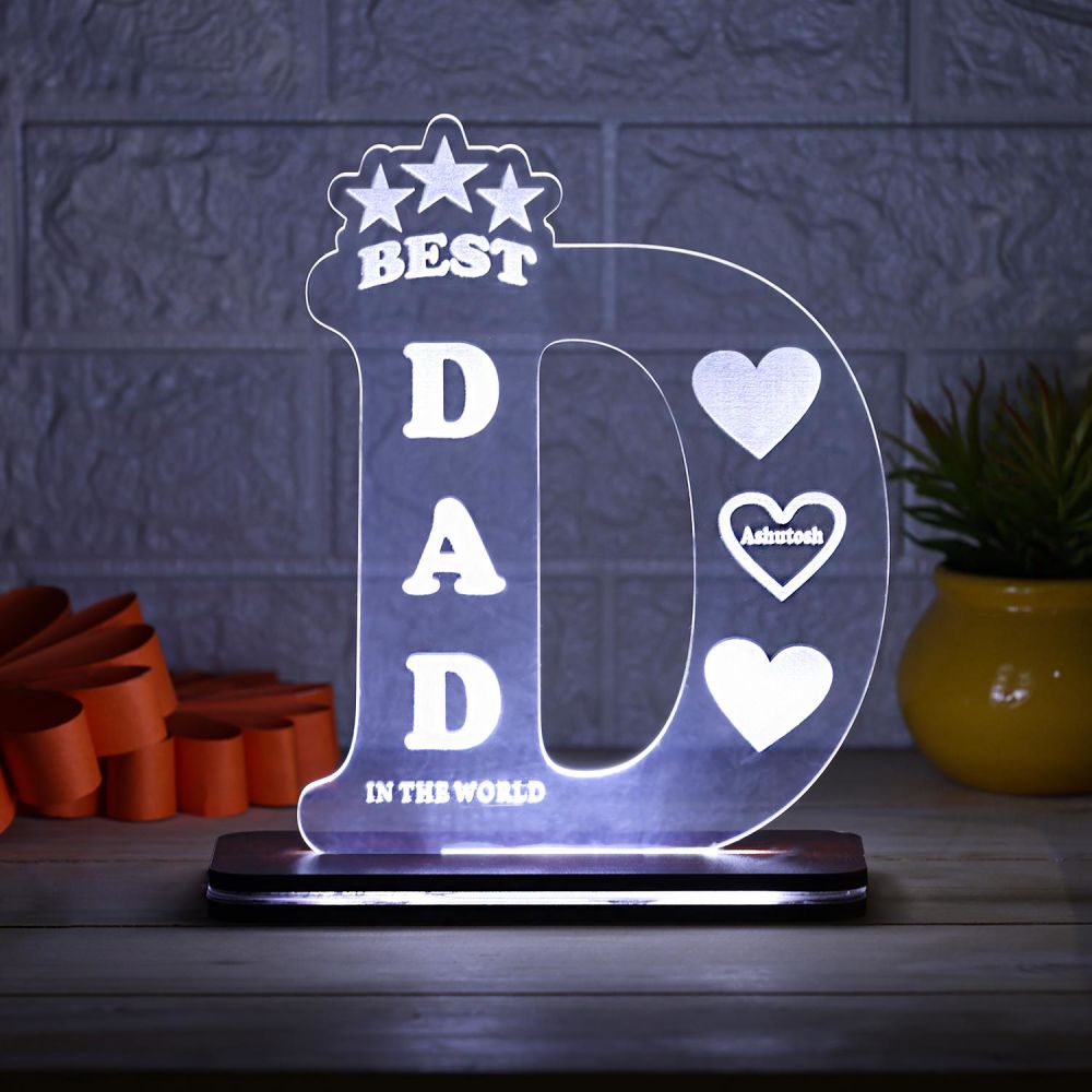 Best Dad In The World Father Led Lamp | Winni