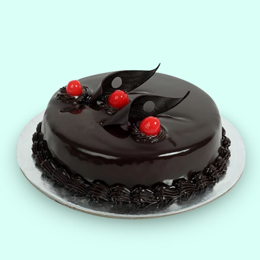 Exquisite Dark Chocolate Cherries Cake | Winni