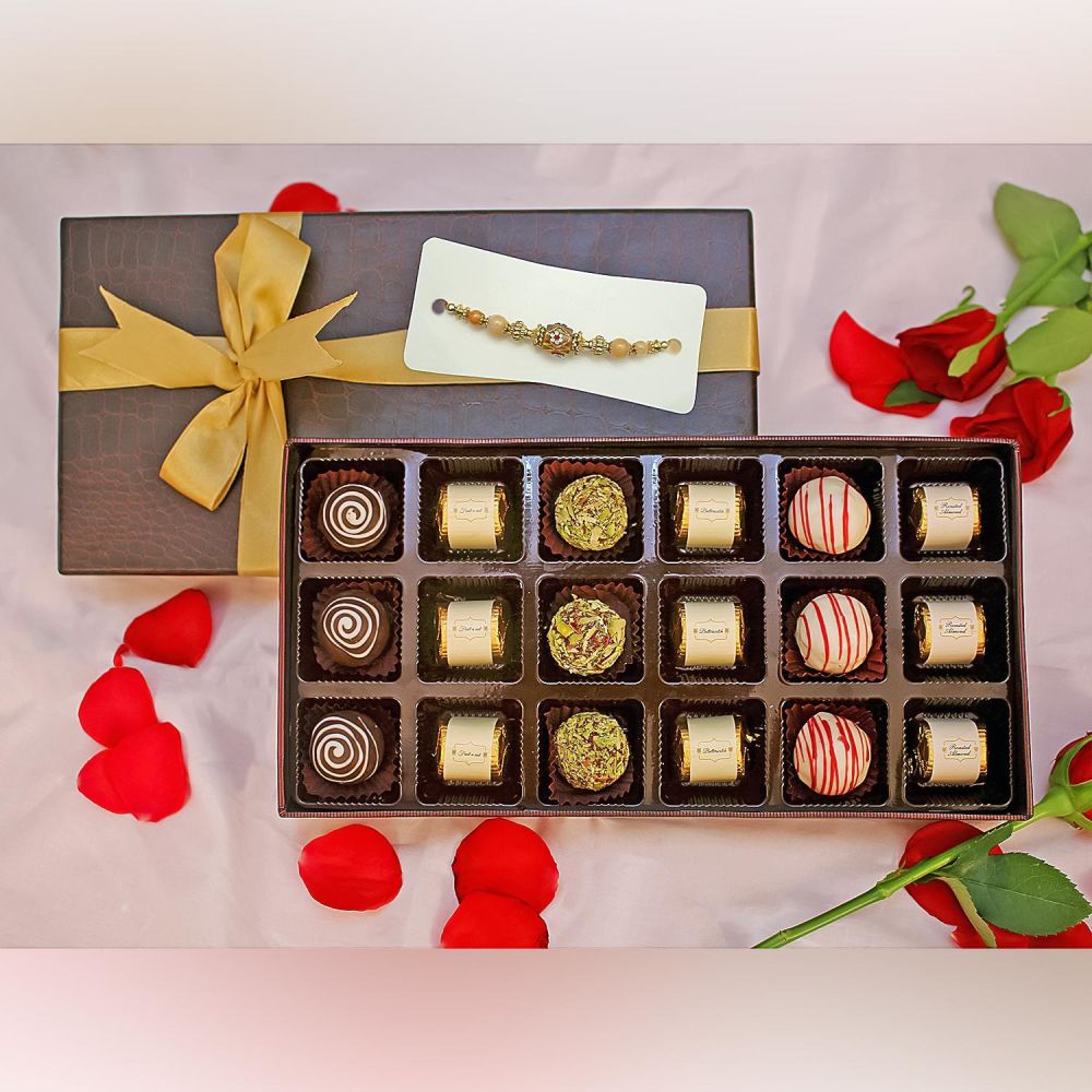Classy Chocolate And Rakhi Box | Winni