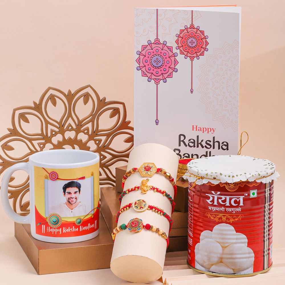 Set Of 4 Rakhi With Sweet Bonding Pack | Winni