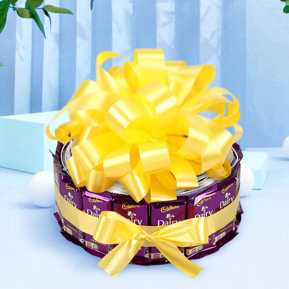 Mellow Yellow Dairy Milk Treats Chocolate Arrangement | Winni