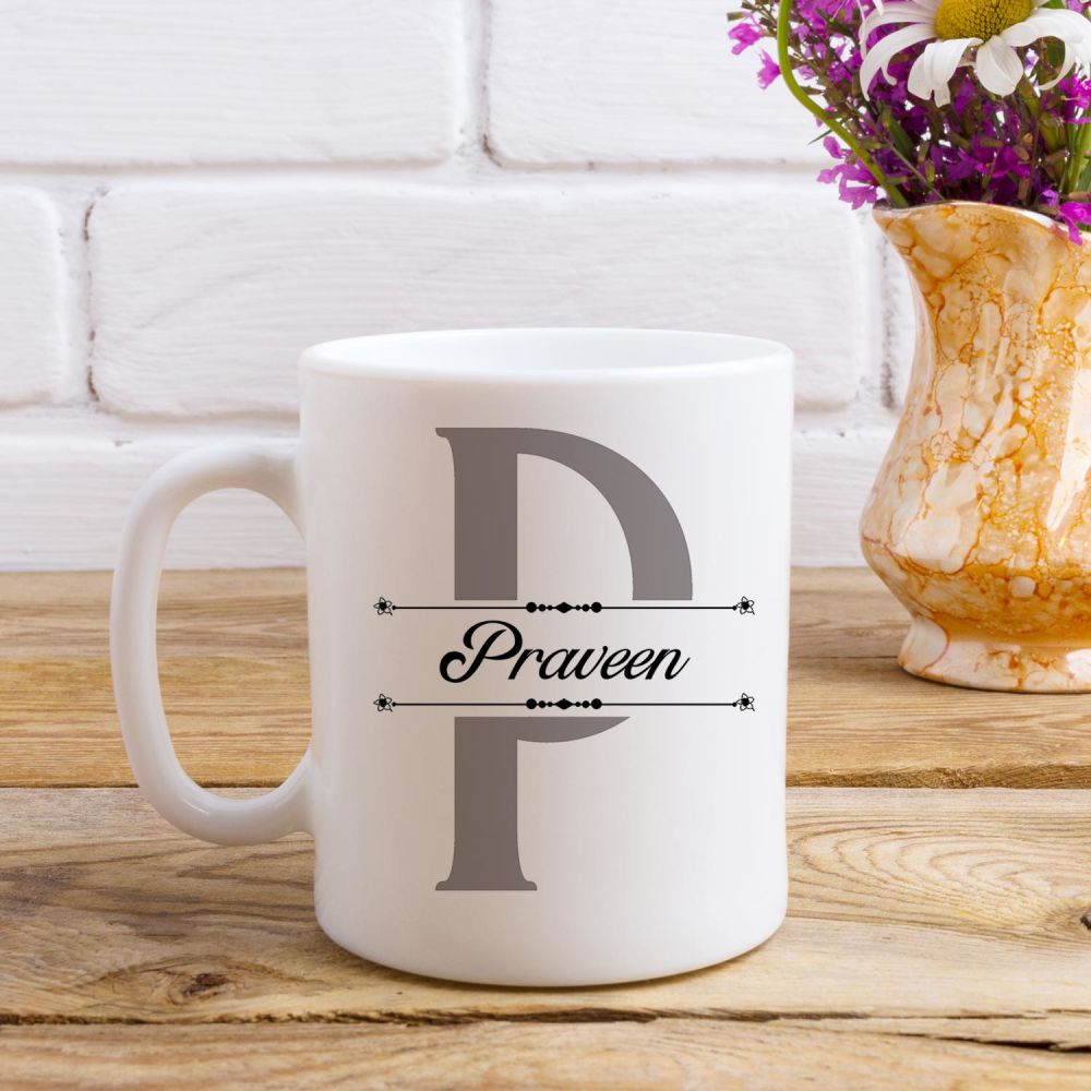 Personalised Name Mug With Initial | Winni