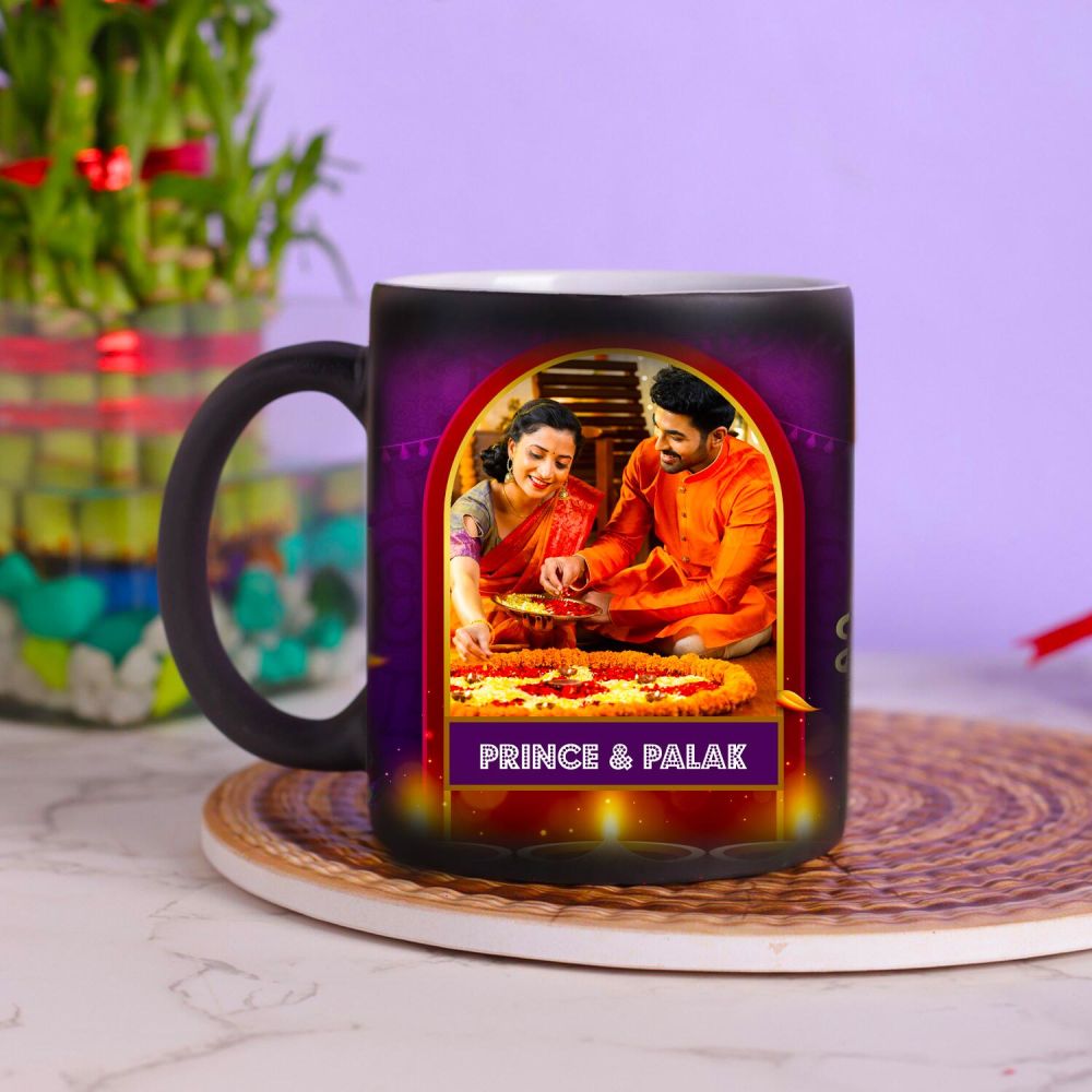 Personalized Photo and Name Diwali Mug | Winni