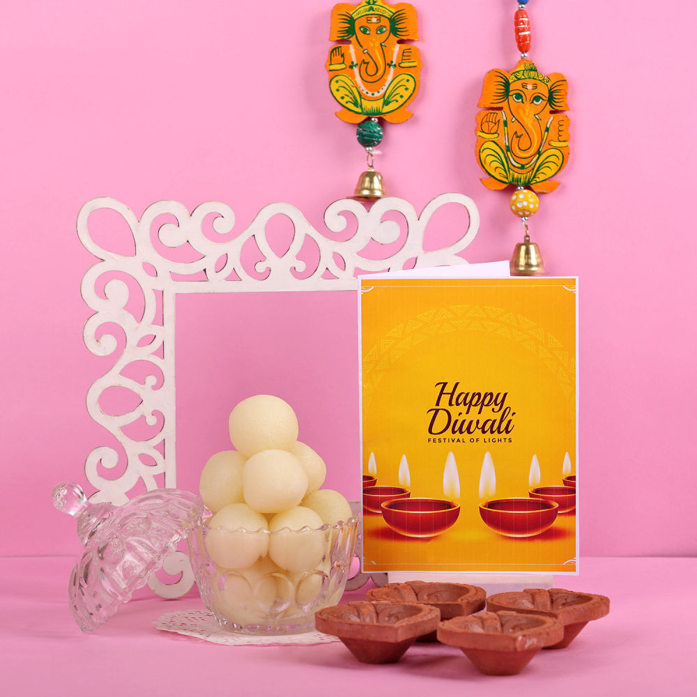 Shimmering Diwali Diya Keychain | Winni