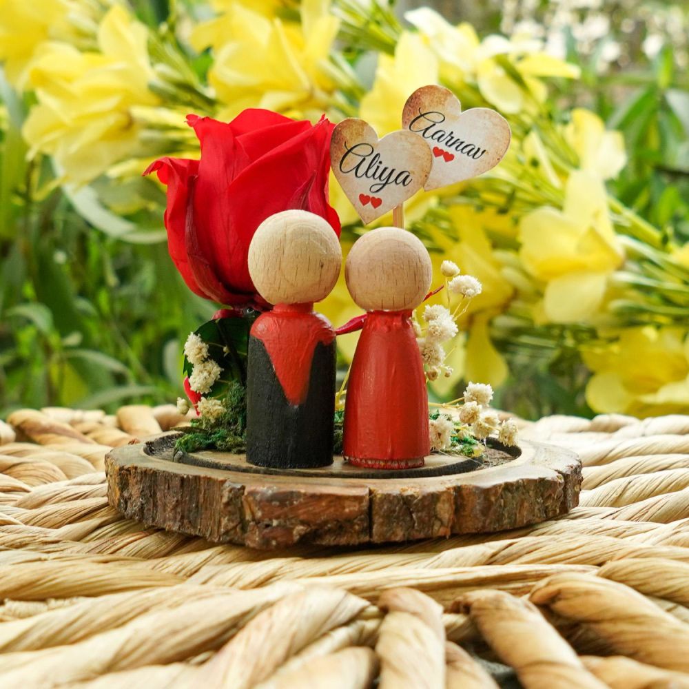 Personalized Forever Red Rose | Winni