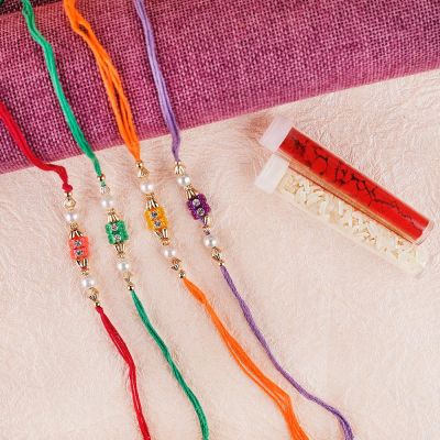 Order Set of 4 Rakhi Online in India | Send to your Siblings | Winni