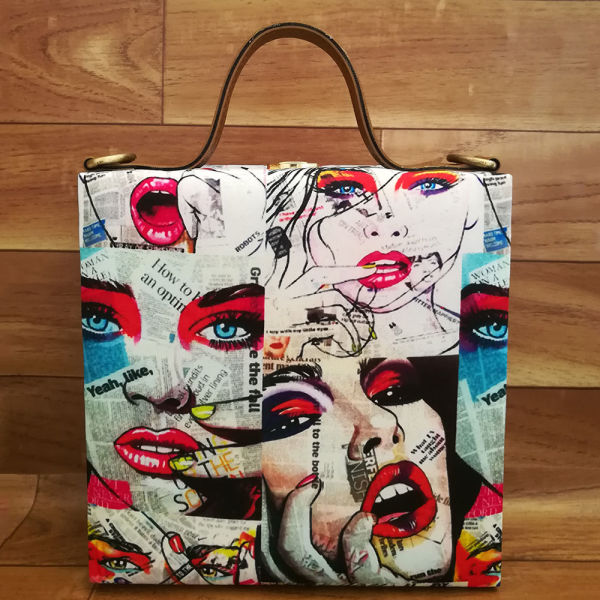 Magazine Print Handbag | Winni