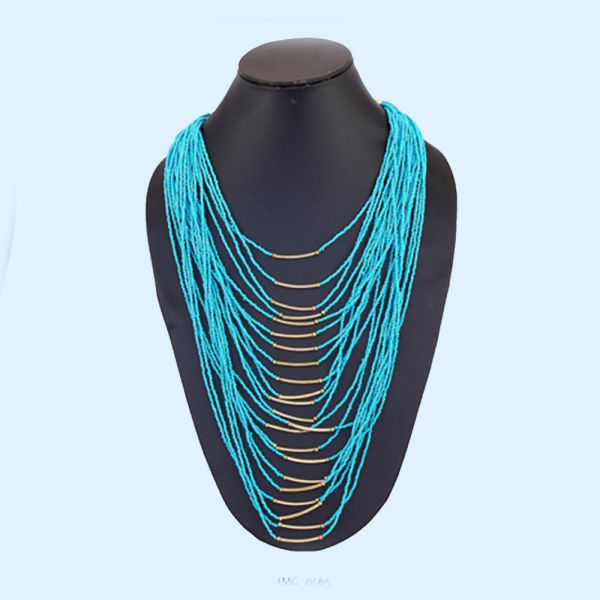 Beautiful Blue String Necklace | Winni