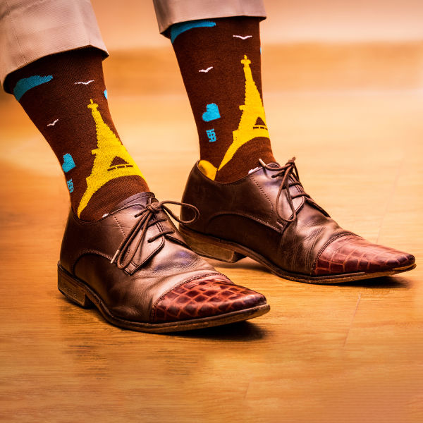 Buy Online The Amazing Pair Of Socks - Paris Print Socks | Winni