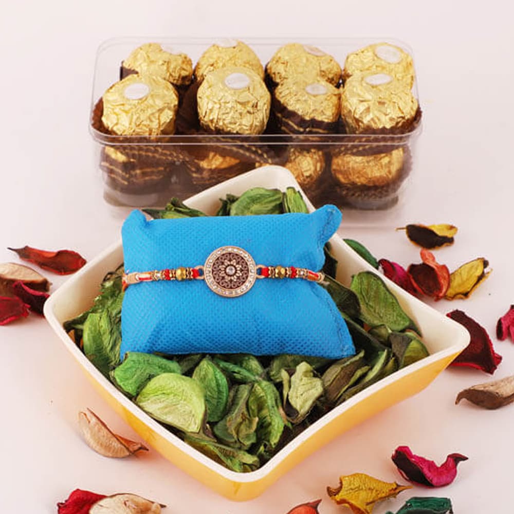 Classic Bro Rakhi N 12pc Ferrero Rocher | Winni