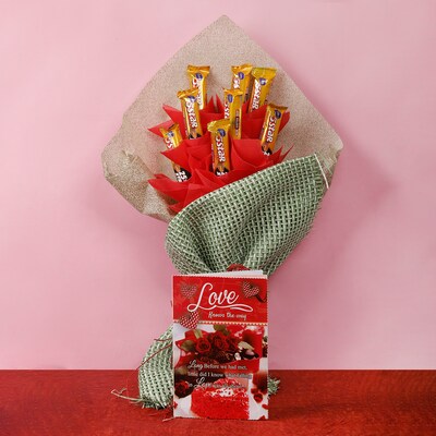 Chocolate Bouquet Online | Buy/Send Chocolate Gift Baskets - Winni