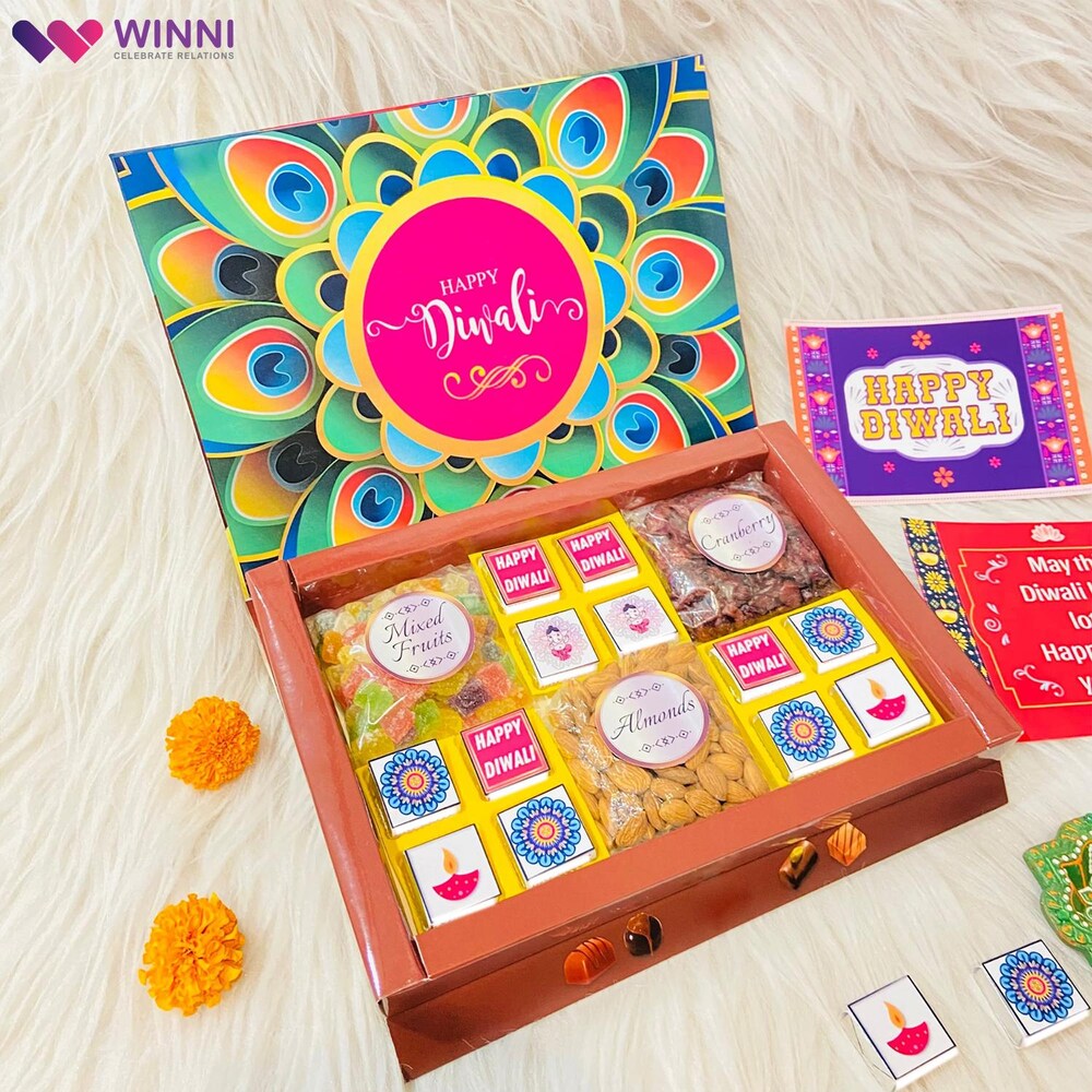 Refreshing Diwali Combo Of Chocolates And Dry Fruits | Winni