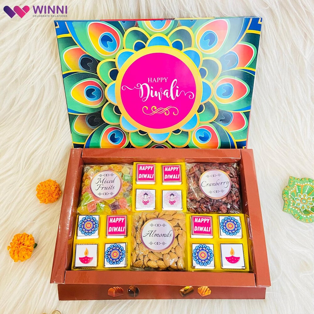 Refreshing Diwali Combo Of Chocolates And Dry Fruits | Winni