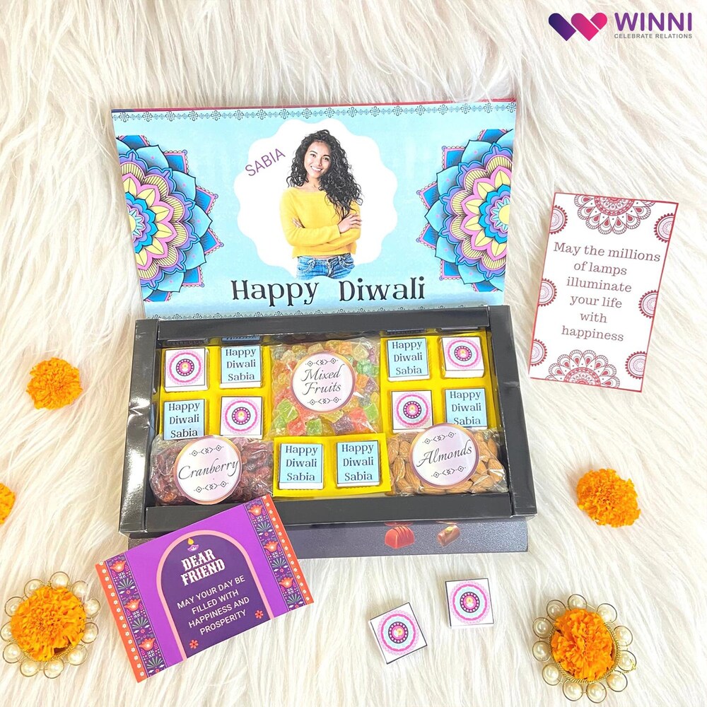Sweet Tooth Personalised Diwali Chocolate Gift Pack | Winni