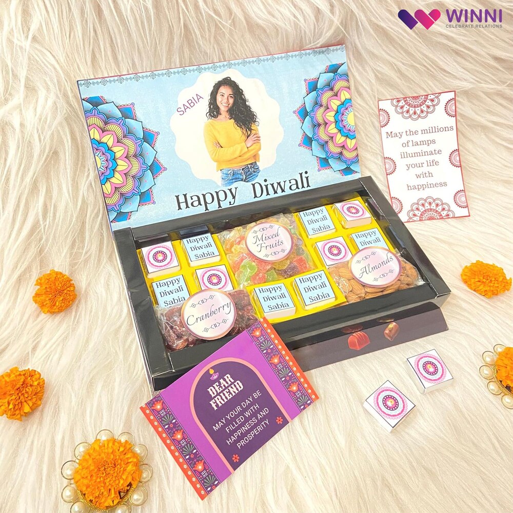 Sweet Tooth Personalised Diwali Chocolate Gift Pack | Winni