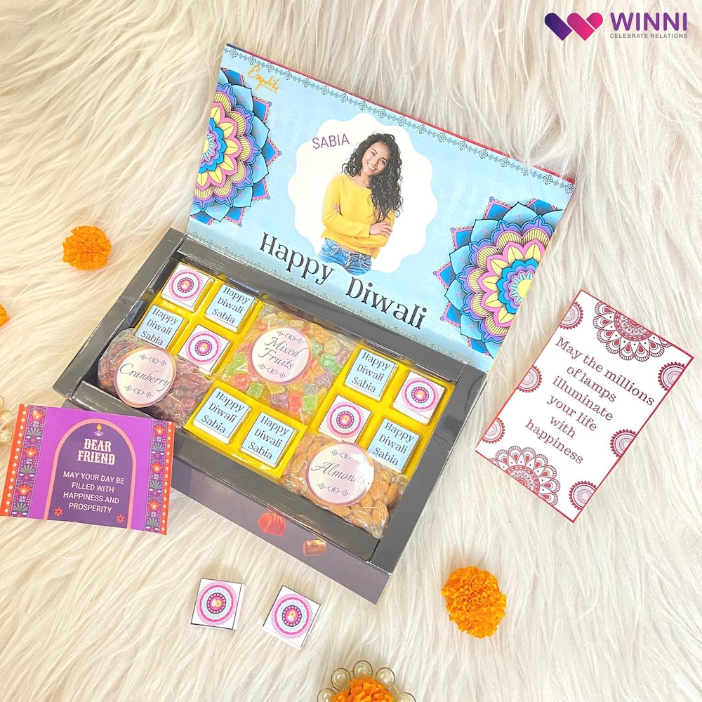 Sweet Tooth Personalised Diwali Chocolate Gift Pack | Winni