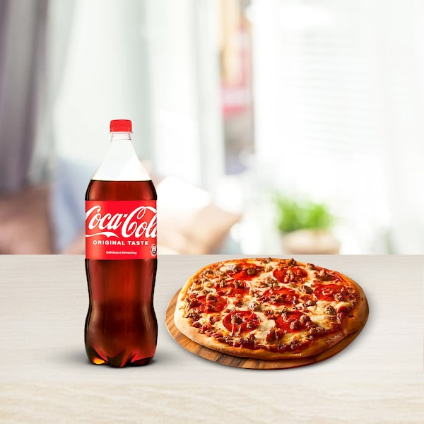 Tasty Non Veg Pizza And Coke Combo | Winni