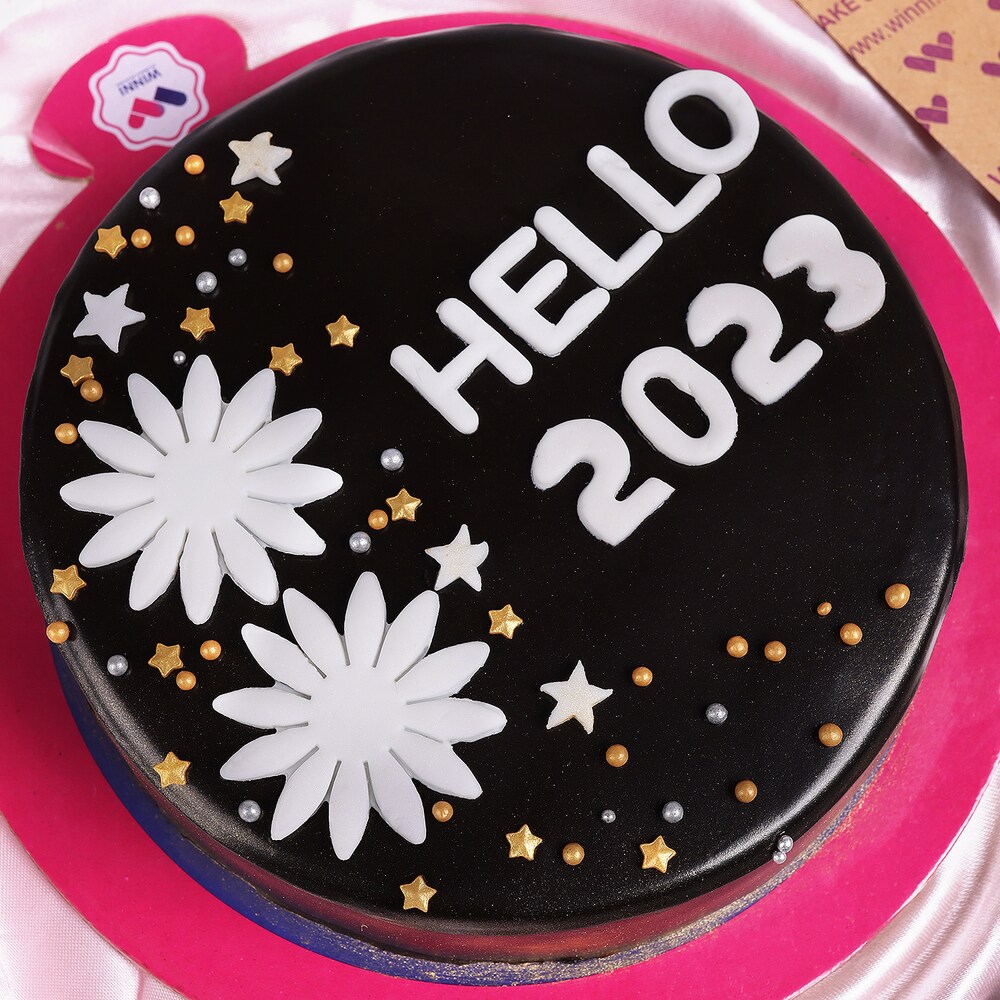 Hello New Year Chocolate Cake | Winni