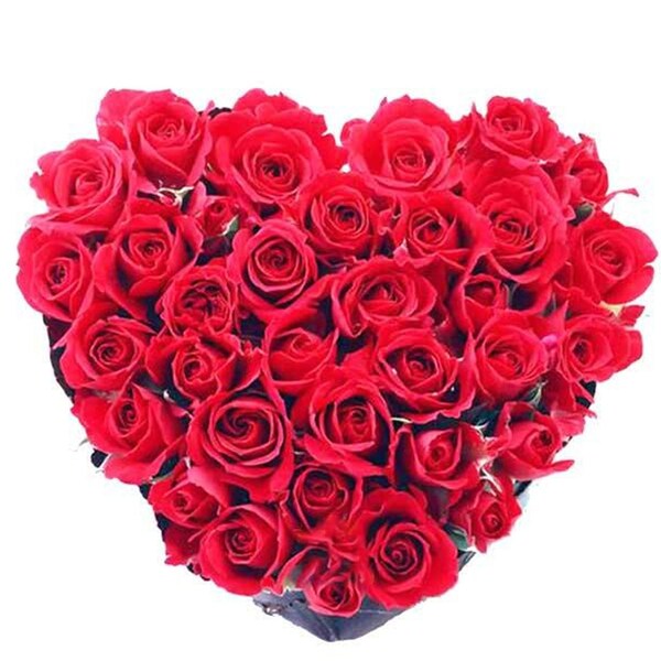 Heart Red Roses Bouquet | Winni