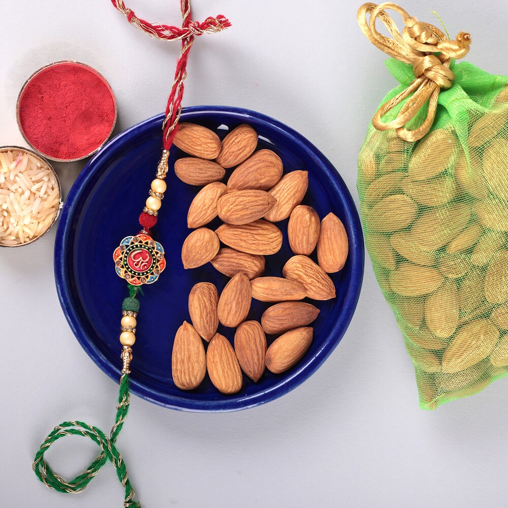 Om Bro Rakhi With Almonds 100 gm | Winni