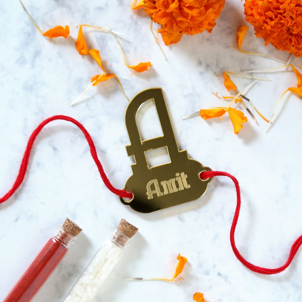 Personalised Alphabet Rakhi With Name | Winni