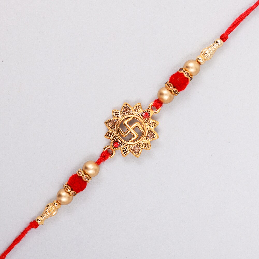 Swastik Rakhi With Fruit N Nut Chocolate | Winni